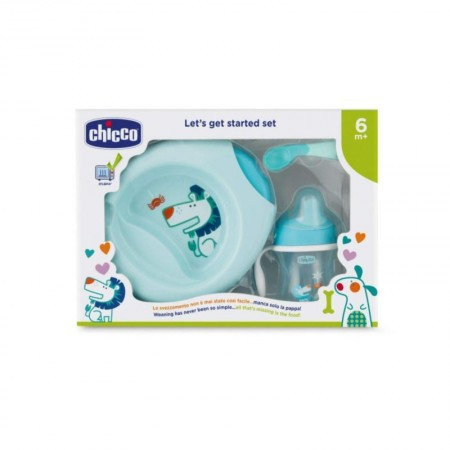 Chicco poklon set 6m+, pribor, plavi ( A049982 )