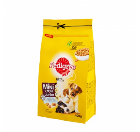 Pedigree briketi, Junior, Mini, piletina 400g