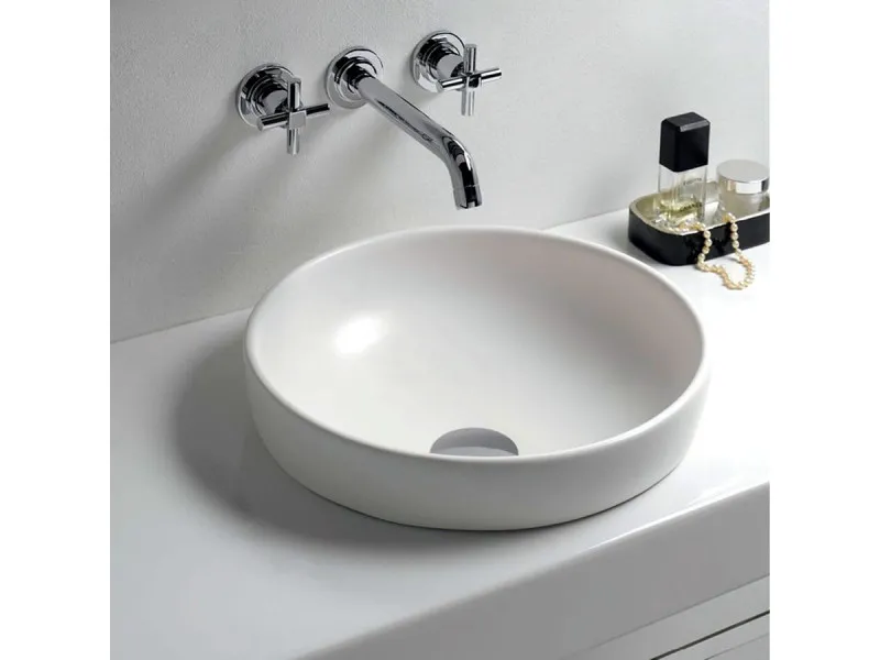 VITRA LAVABO NADGRADNI WATER JEWLES Ø40CM BELI 4334B003-1361