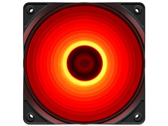 DeepCool RF120R 120x120x25mm ventilator RED LED hydro bearing 1300rpm 49CFM 22dBa