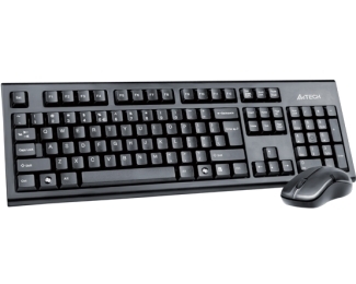 A4 TECH 3100N Wireless USB US tastatura + Wireless crni miš