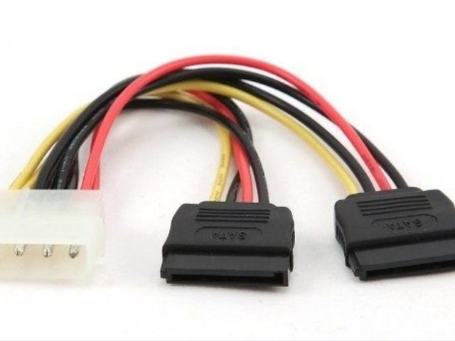 MOLEX na 2 x SATA naponski kabl-adapter 30cm!