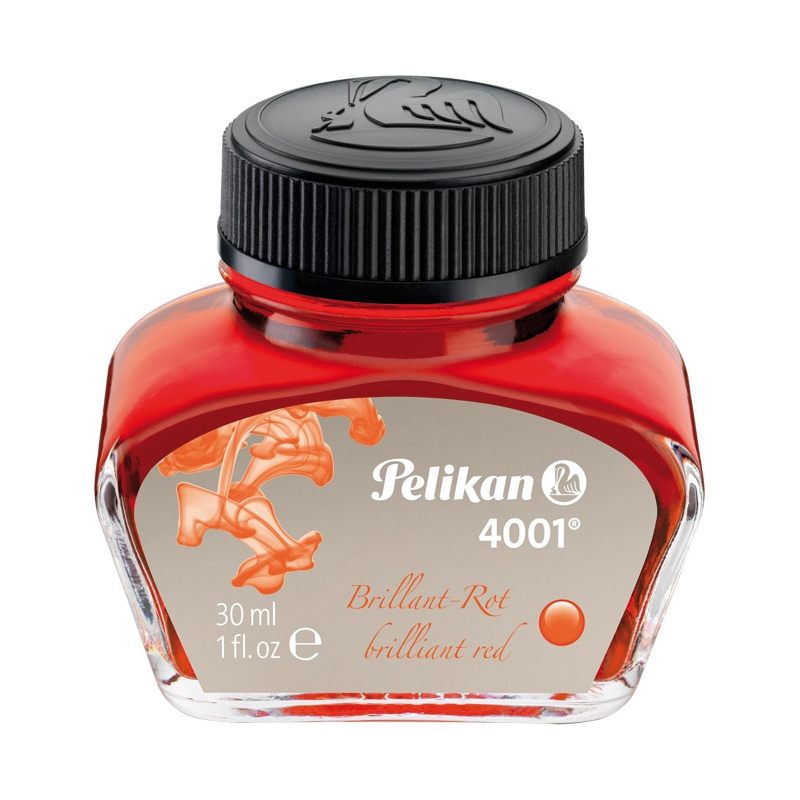 Tinta za nalivpero bočica 30ml 4001 Pelikan 301036 crvena