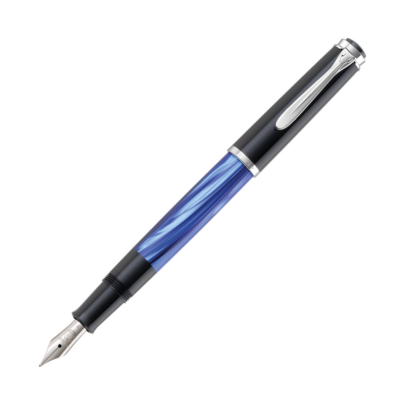 Nalivpero Classic M205 (M)+poklon kutija G5 Blue-Marbled Pelikan 801973 plavo-crno