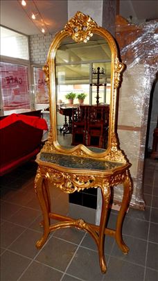 Barok ogledalo sa konzolom, vrhunski komad