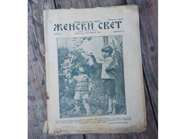 CASOPIS ZENSKI SVET BR.9 (1930)