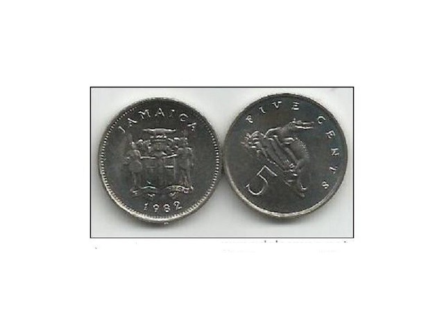 Jamaica 5 cents 1982. UNC