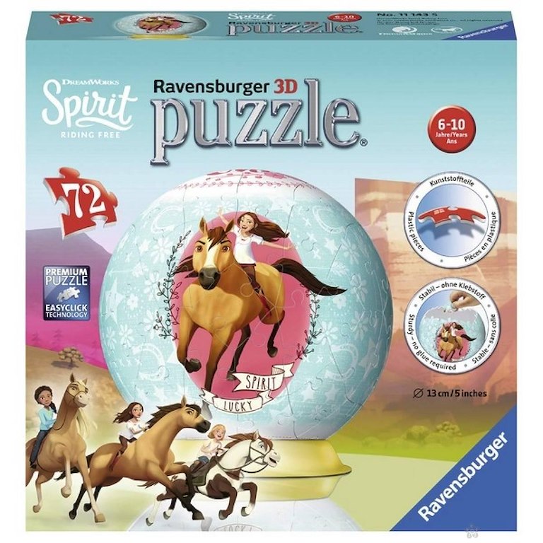 Ravensburger 3D puzzle (slagalice) - Spirit - lik iz crtanog filma