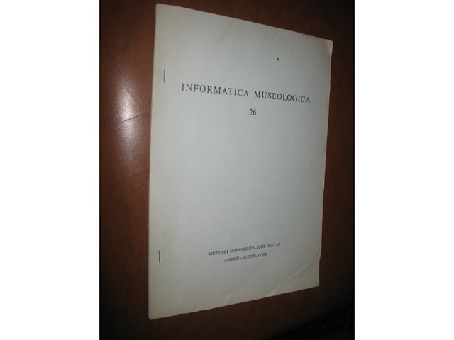 Informatica museologica broj 26 (1974.)