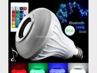 RGB Led Bluetooth muzička sijalica zvučnik sa daljinskim