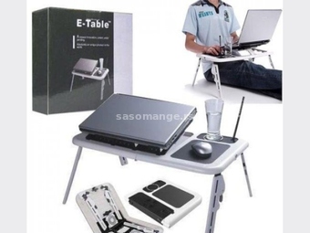 E-table sto za laptop sa dva kulera