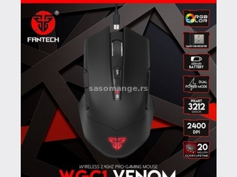 Mis Wireless Fantech WGC1 Venom crni