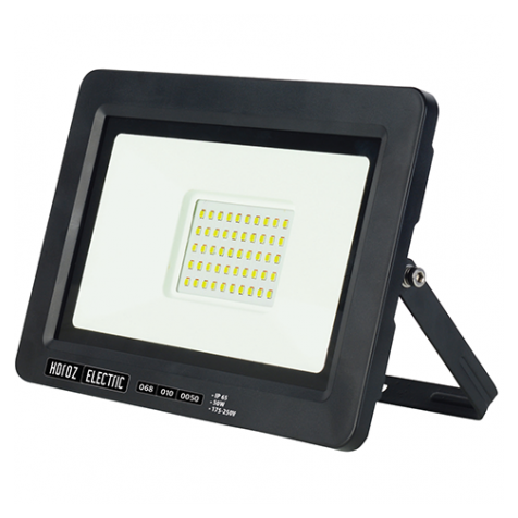 LED REFLEKTOR 6400K CRNI 175-250V 50W