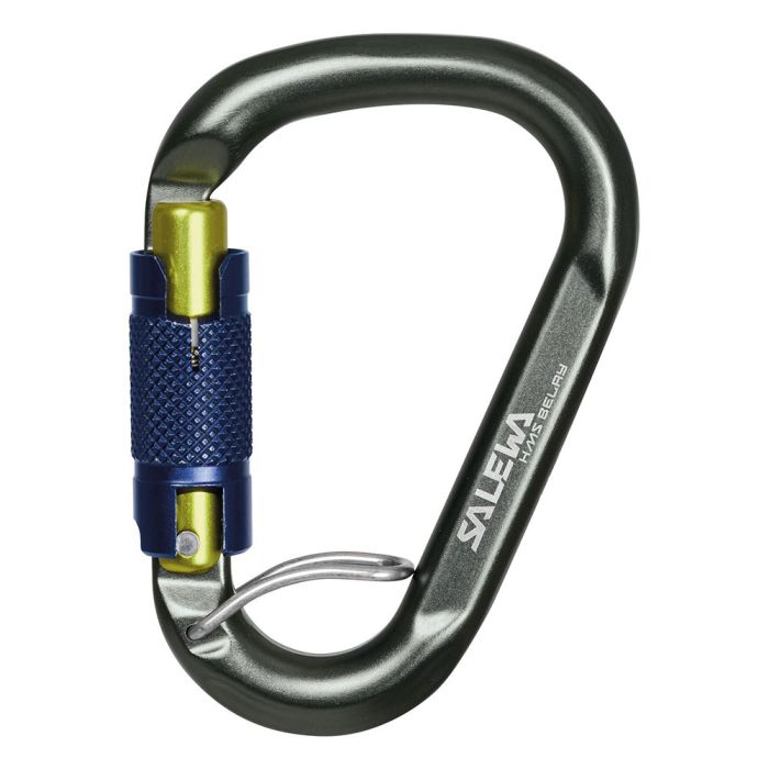 KARABINER SALEWA BELAY TWIST LOCK grey-magnet