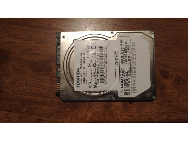 Hard disk Toshiba 120GB , SATA I , 95% helta