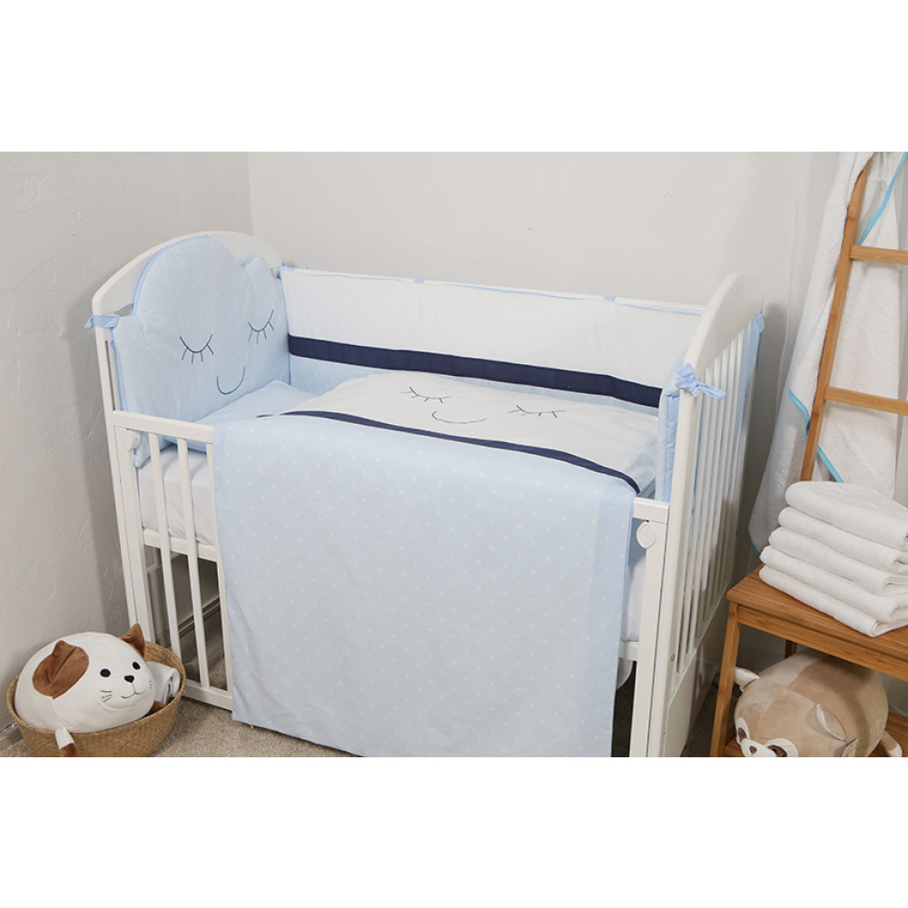 Bebi posteljina Krunica 1900 plava