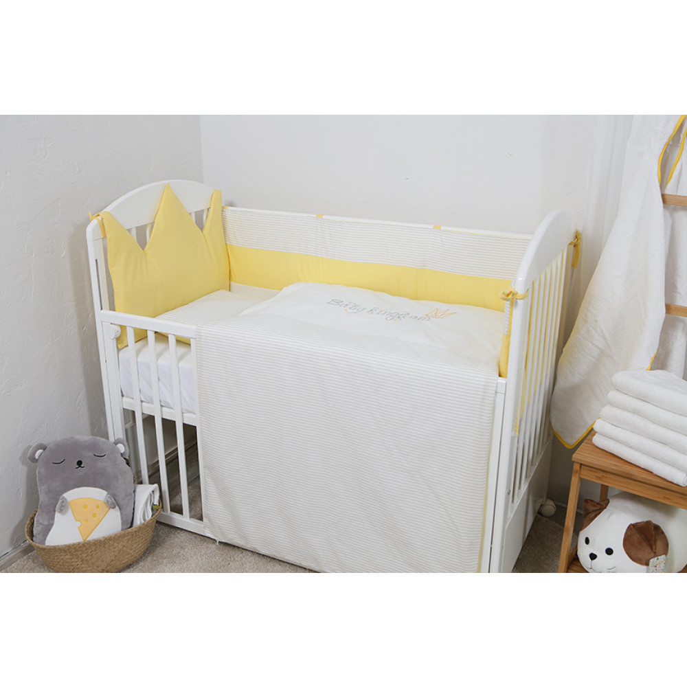 Bebi posteljina Krunica žuta 1900