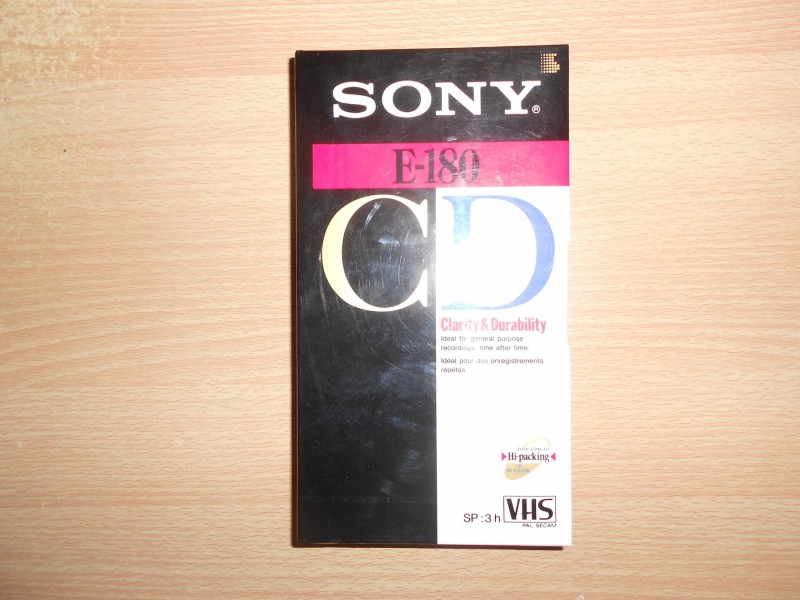 Video kaseta SONY `CD` E-180 NOVO !!!!