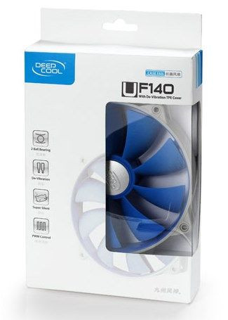 Hladnjak kućista 120x120x26mm, DeepCool UF140, ball bearing ventilator, 700-1200rpm