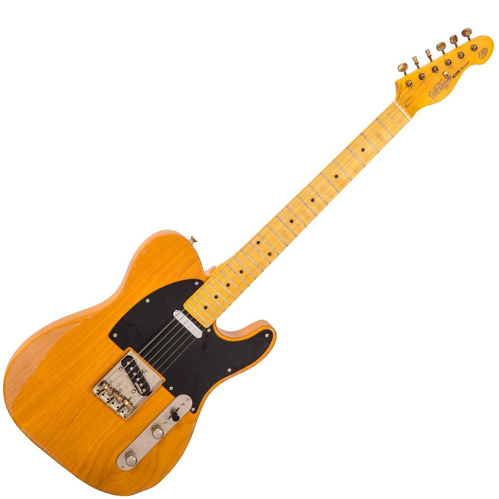 Vintage V52MRBS Distressed Butterscotch električna gitara