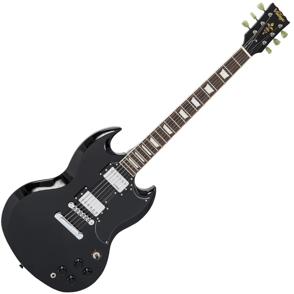 Vintage VS6B Gloss Black električna gitara