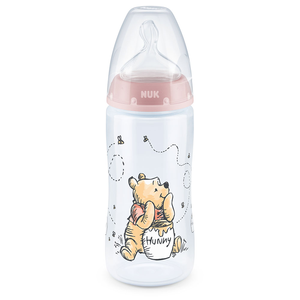 Nuk flašica plastična silikon sa indikatorom temperature Winnie the Pooh 0-6m 741035.3