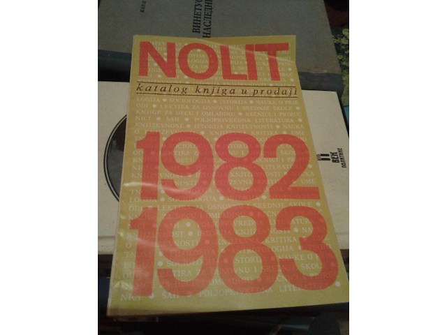 Nolit katalog knjiga u prodaji 1982,1983