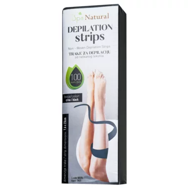 SPA NATURAL Trake za depilaciju SPA NATURAL SN25 Crne 100/1