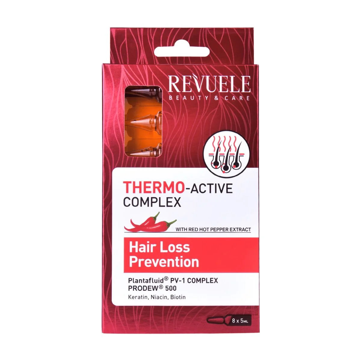 Ampule protiv opadanja kose REVUELE Thermo-active Complex 8x5ml