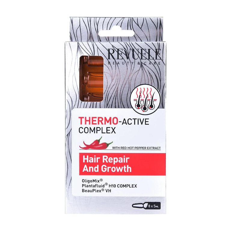 Ampule za rast kose REVUELE Thermo-active Complex 8x5ml