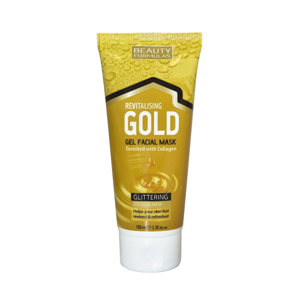 Gel maska za revitalizaciju lica BEAUTY FORMULAS Gold Kolagen 100ml