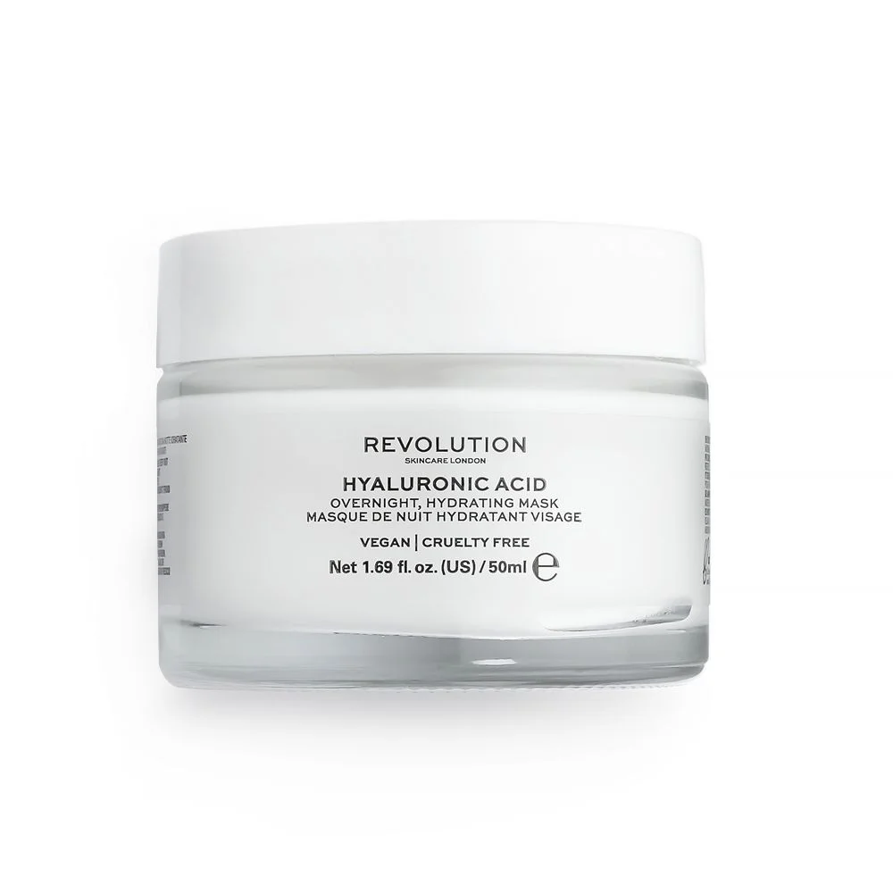 Noćna maska sa hijaluronskom kiselinom za hidrataciju lica REVOLUTION SKINCARE Hyaluronic Acid 50ml