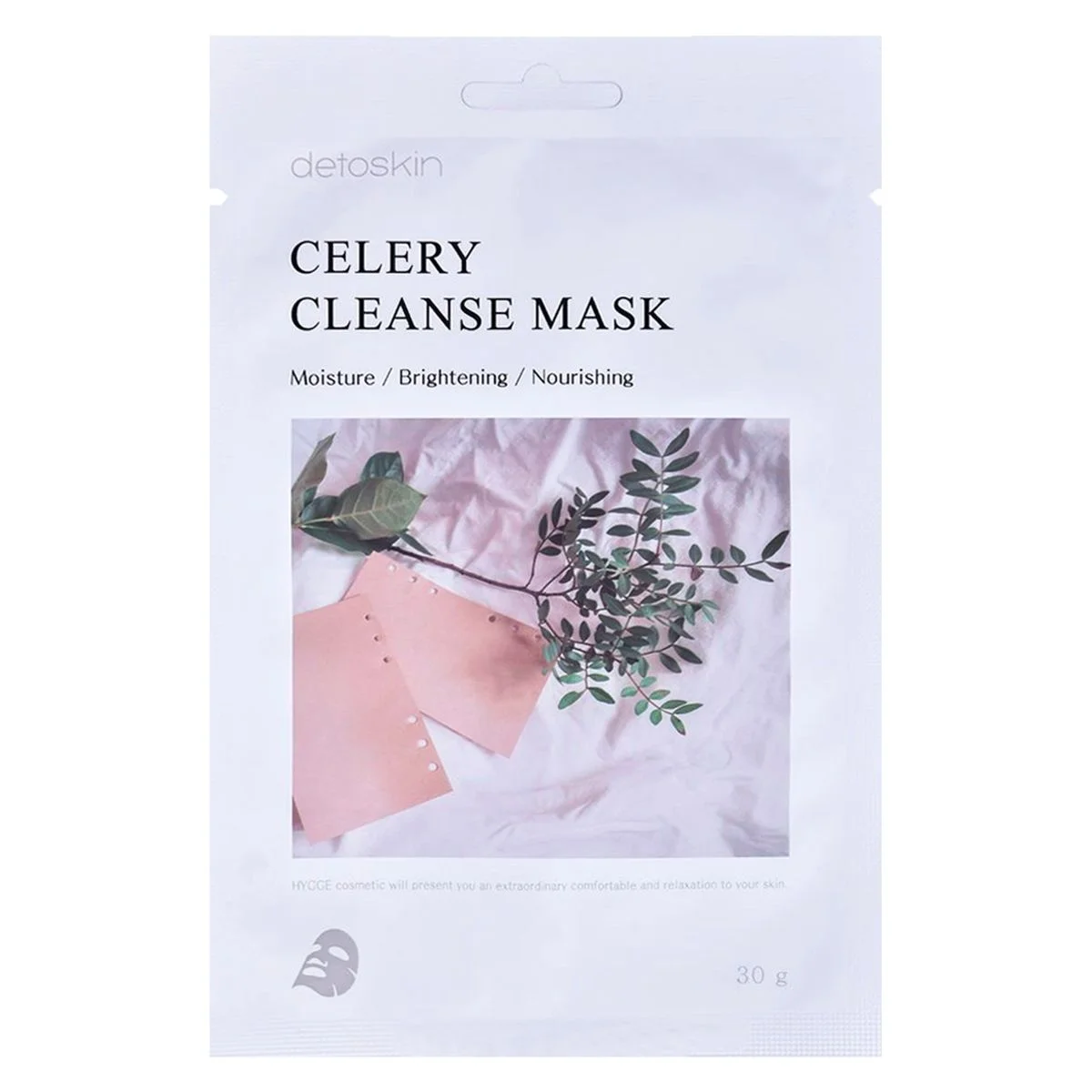 Korejska sheet maska za blistav ten Celer DETOSKIN Cleanse 30g