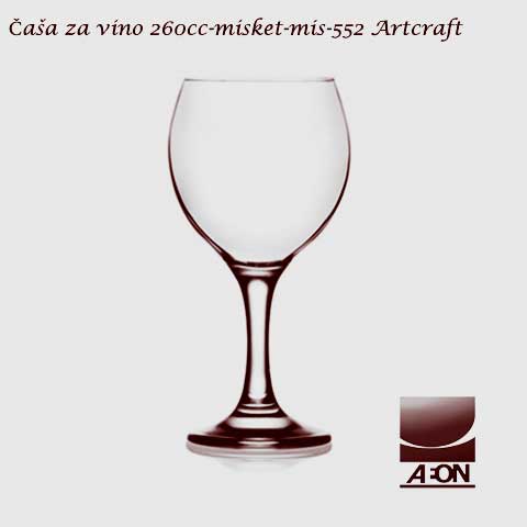 Čaša za vino 260cc misket mis552 Artcraft