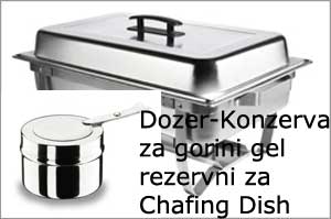 Dozer-Konzerva za gorini gel rezervni za Chafing Dish