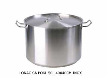 Lonac 50L sa poklopcem duboki 40X40cm-INOX