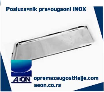 POSLUŽAVNIK INOX PRAVOUGAONI 53x33CM