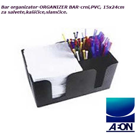 Bar organizator-ORGANIZER BAR-crni-PVC