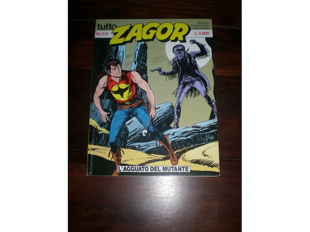 ZAGOR  TUTTO 217  L`AGGUATO  DEL  MUTANTE*