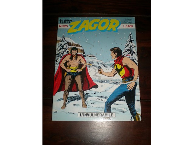 ZAGOR  TUTTO  225. L`INVULNERABILE*