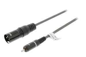 KABEL XLR/m - RCA/m 3met