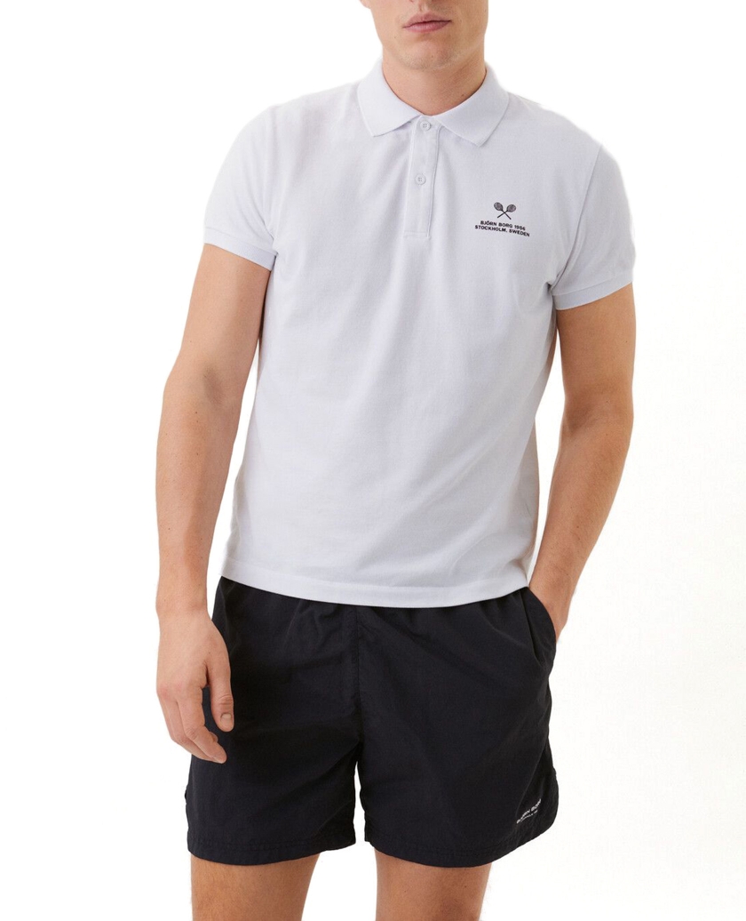 BORG SPORT POLO BRILLIANT WHITE