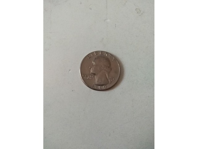 Quarter dollar  D,   USA ,1980.
