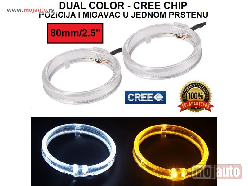 Led Cree dual Fi 80mm Prsten za bixenon projektor morimoto... BMW izgled