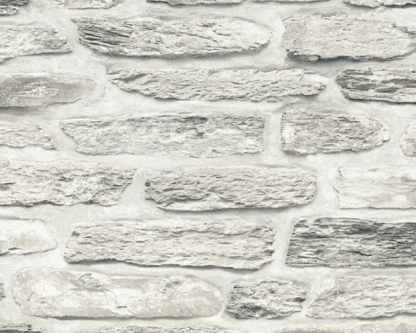 A.S. Création Wallpaper «Stone, Beige, Cream, Grey» 364783