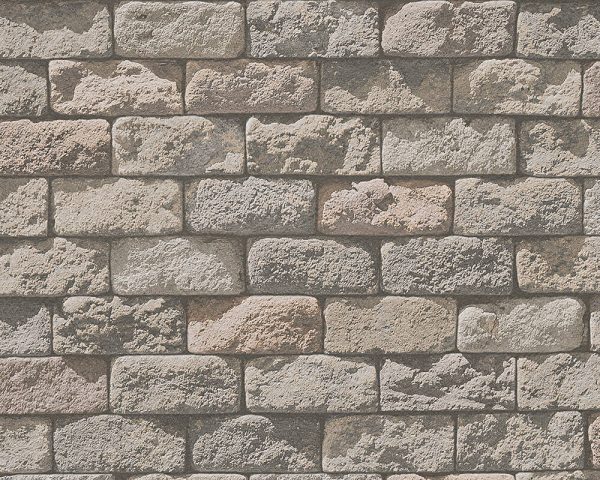 A.S. Création Wallpaper «Stone, Cottage, Beige, Cream» 958342