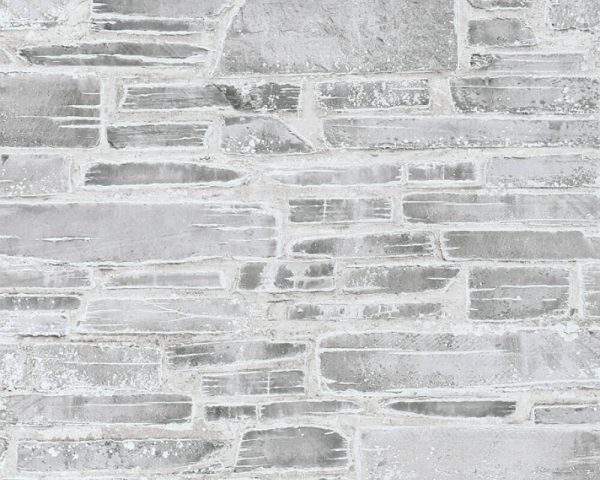 A.S. Création Wallpaper «Stone, Cottage, Beige, Grey» 364592