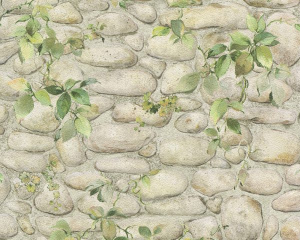 A.S. Création Wallpaper «Stone, Green» 834416