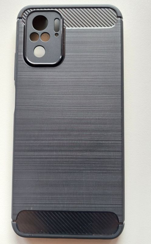 TPU maska BRUSHED za Xiaomi Redmi Note 10 2021 (6.43") crna