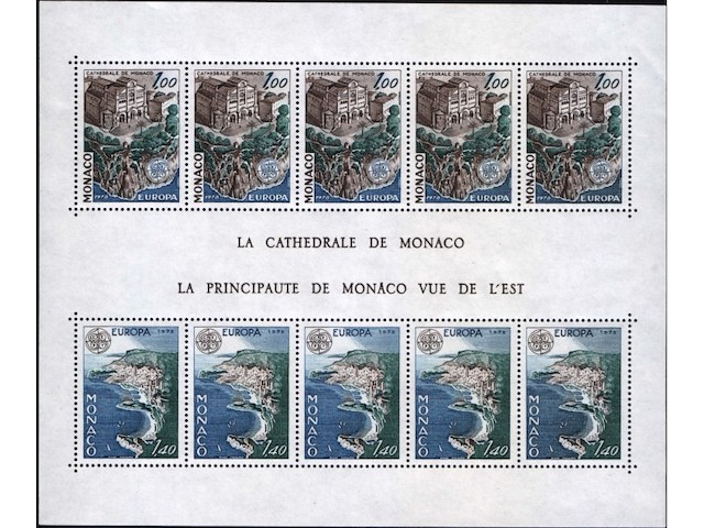 kt424d  02.maj1978  Monaco  MiBl12-1319-20 **